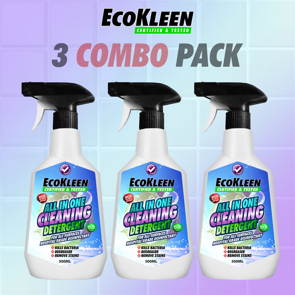 Eco Kleen All In One Anti Bacteria Cleaning Detergent Combo Set Multi ...