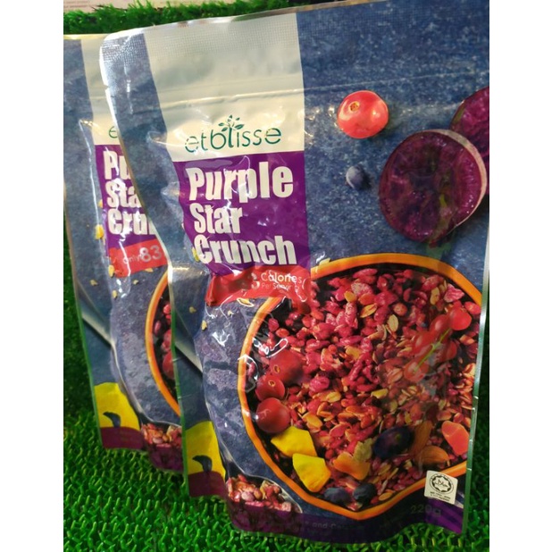 (TwinPack)Purple Star Crunch 83 calories,220g(Exp:07/05/2025) | Shopee ...