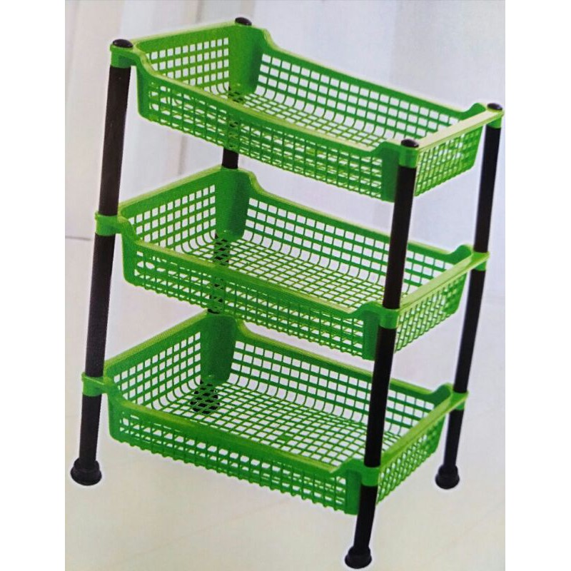 3 / 4 Tier Rack (XL) (202) / Rak Plastik 3/4 Tingkat (XL) | Shopee Malaysia