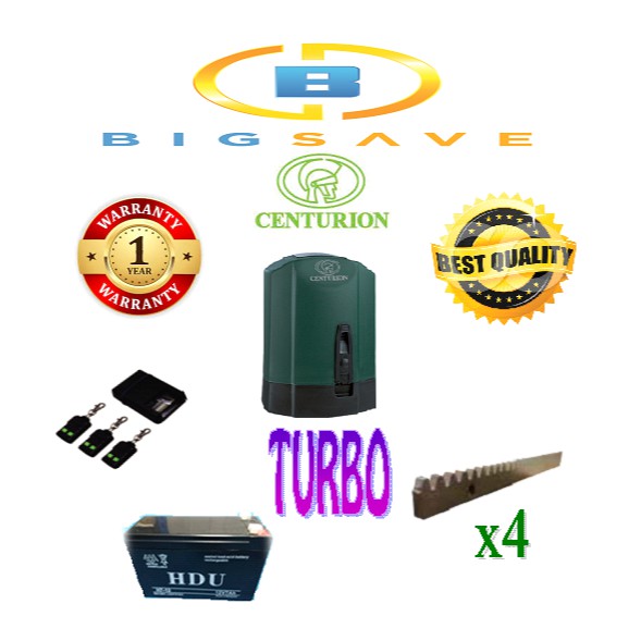 CENTURION CTR-D10 TURBO-KIT1 HIGH SPEED INDUSTRIAL DC SLIDING AUTOGATE ...