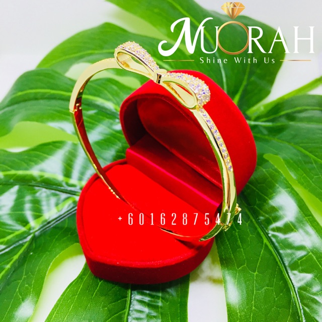 🎀GELANG TANGAN SWEET RIBBON 🎀 Emas Korea | Terbaru & Exclusive Design 💯 ...