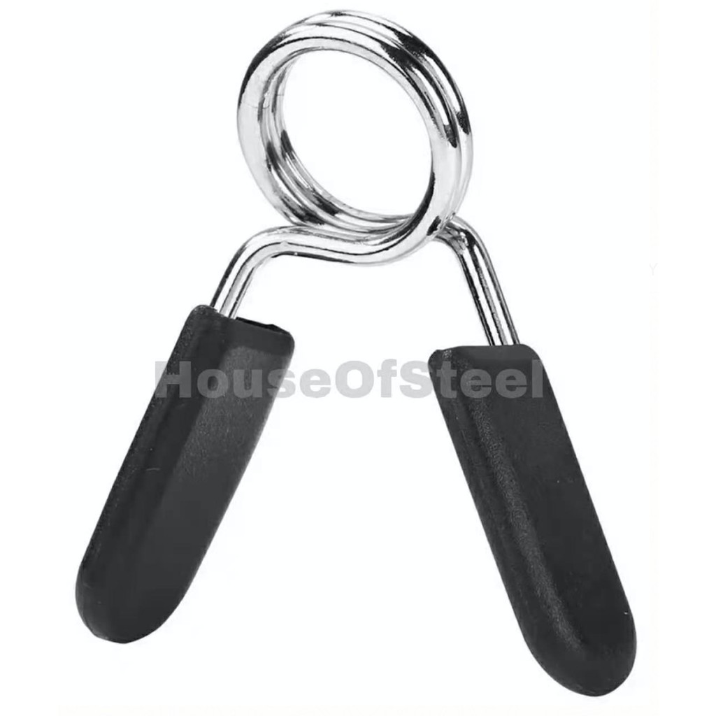Standard 25mm Spring Clamp Collar Clips For Weight Bar Dumbbells Gym ...