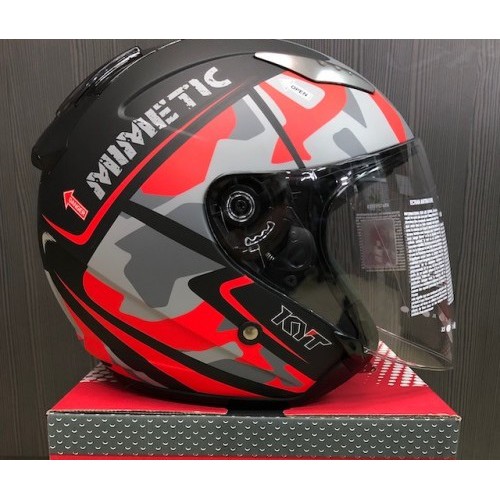 KYT HELLCAT Mimetic Matt Red (Open face helmet) | Shopee Malaysia