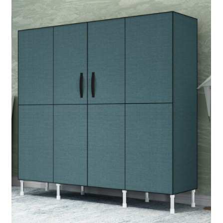 👕 BLUE CLOTHES WARDROBE Closet Cabinet Bedroom Bed Room Cupboard Simple ...