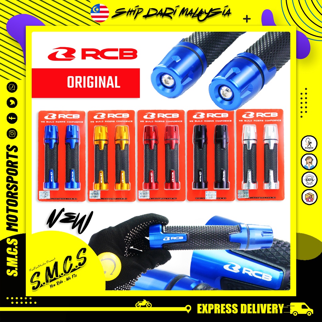 RCB AHG16 [𝗡𝗘𝗪] Alloy Motor Handle Grip Universal CNC Anti-skid Shock ...