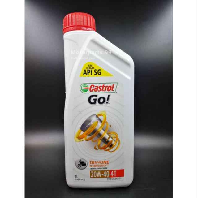 4T CASTROL GO ENGINE OIL MINYAK HITAM 💯 ORI 20W40 1L | Shopee Malaysia