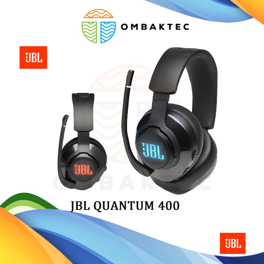 JBL Quantum 400 USB over-ear PC gaming headset with game-chat dial ...