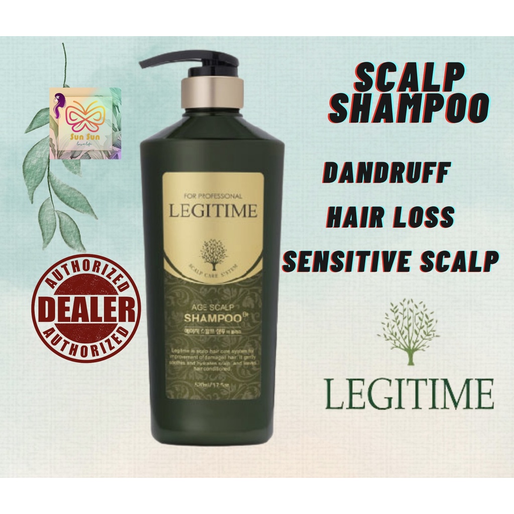 [KOREA] Legitime Age Scalp Shampoo B+ - Relieve Hair Loss & Sensitive ...