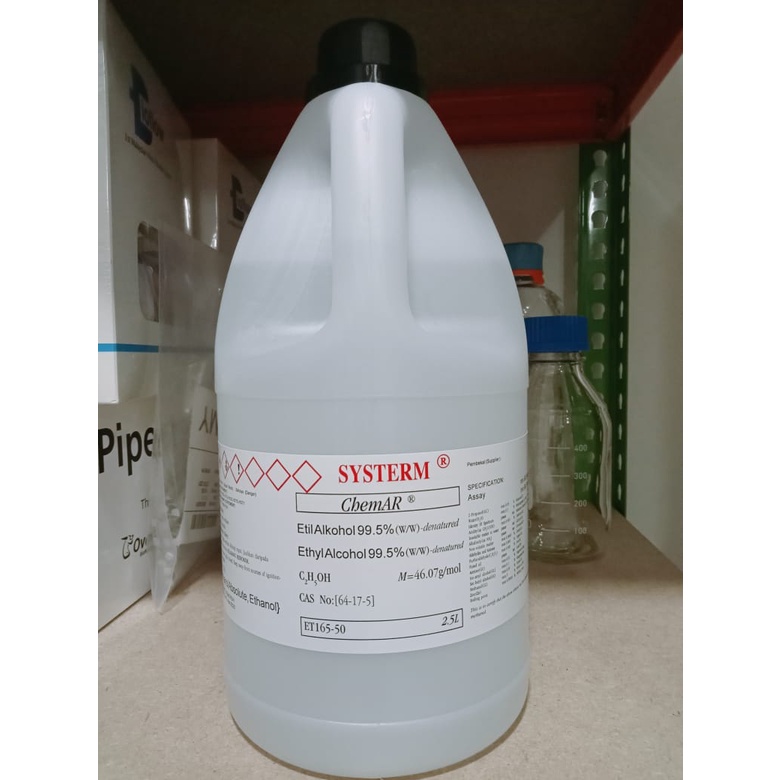 Ethanol Absolute Denatured ChemAR 99.5% 2.5L | Shopee Malaysia