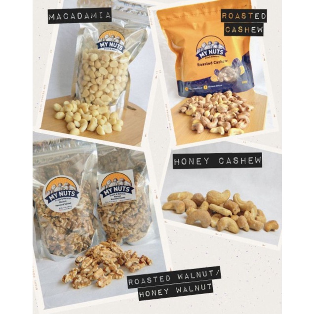 [MY NUTS] FRESH Nuts Kacang Pandai Pistachio, Gajus Cashew, Badam ...
