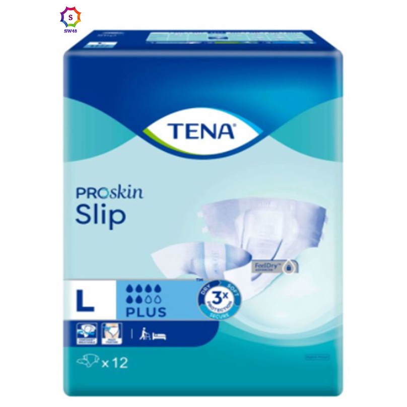 TENA PROSKIN Slip Plus Adult Diaper M/L 12pcs/pack | Shopee Malaysia