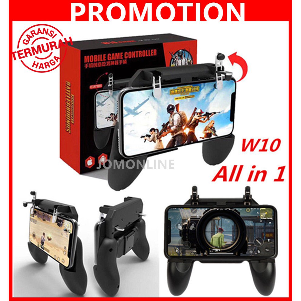 W10 PUBG Mobile Game Trigger Handle Shooter Controller Phone Gamepad | Shopee Malaysia