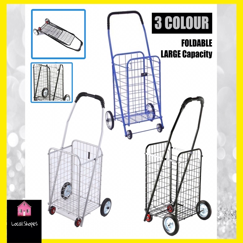 Market trolley multi cart shopping cart troli pasar troli bakul Troli ...