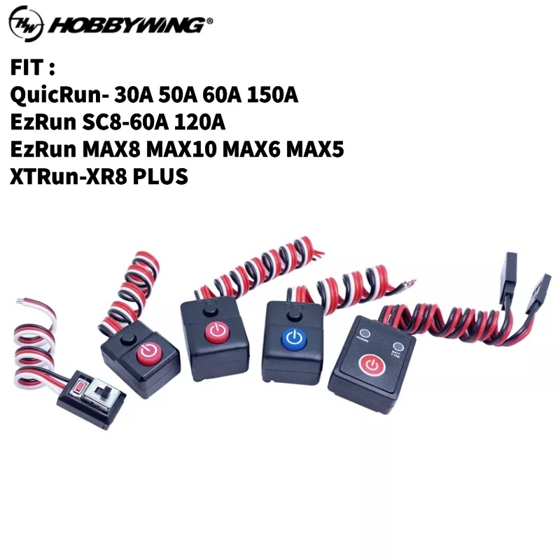 Original Hobbywing ESC Switch ON/OFF Waterproof for ESC EzRun MAX5 MAX6 ...