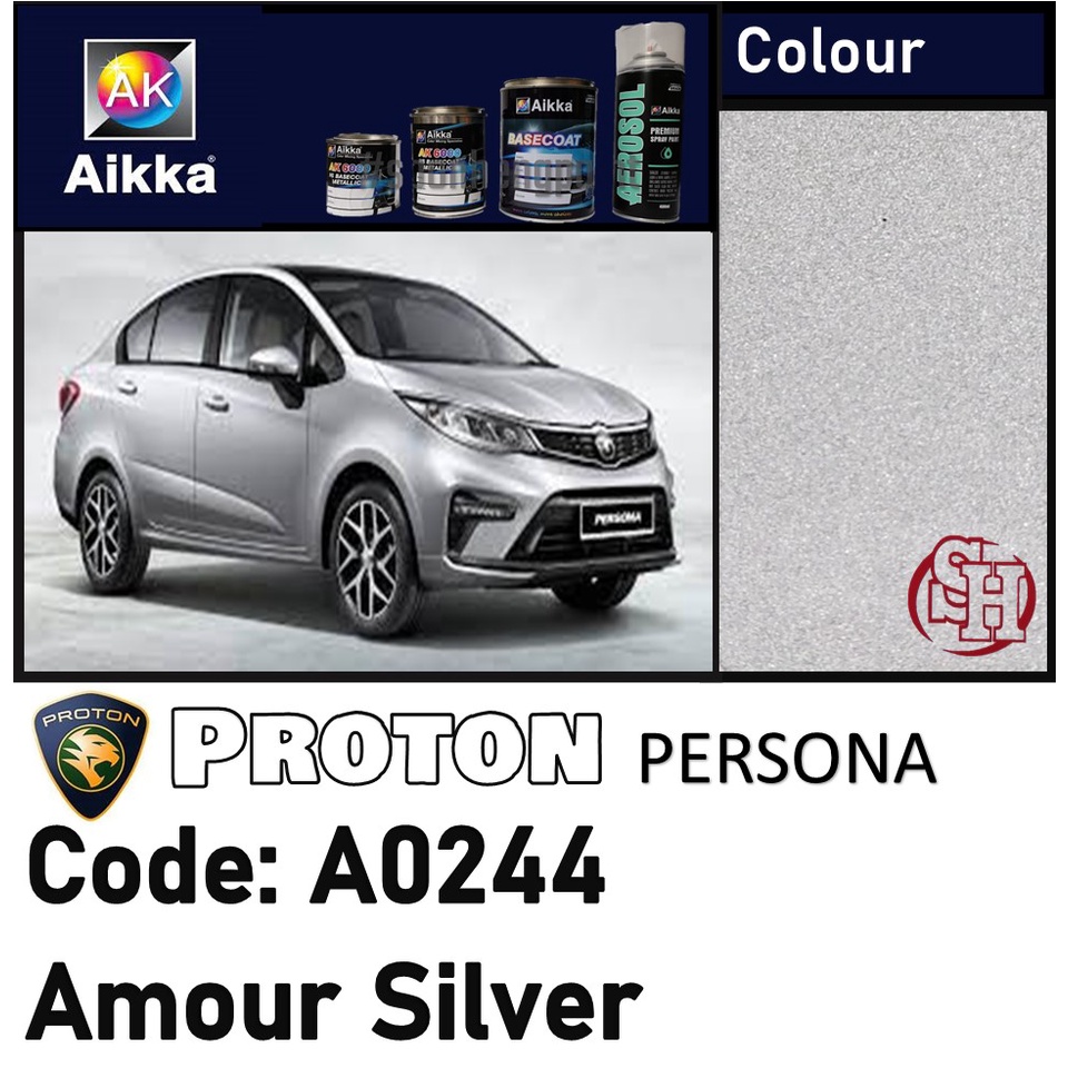PROTON PERSONA Amour Silver A0244 /Aikka Oem Factory Colour | Shopee ...