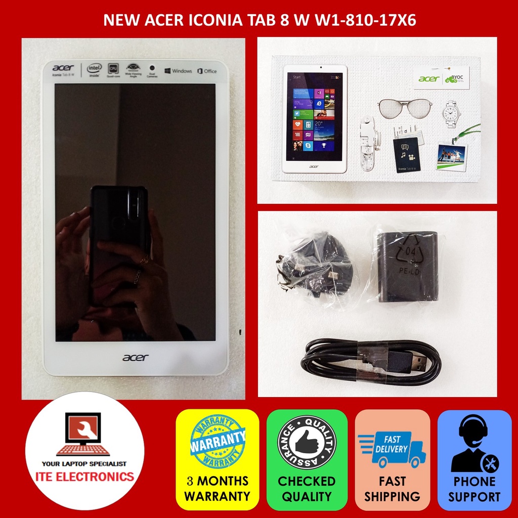 NEW ACER ICONIA TAB 8 W W1-810-17X6 (STOCK MANUFACTURE YEAR 2015 ...