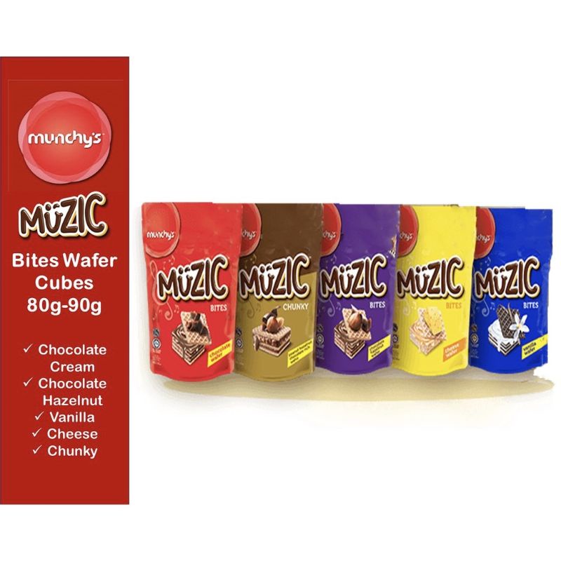 Munchy's Muzic Wafer Bites 80g - 90g | Shopee Malaysia