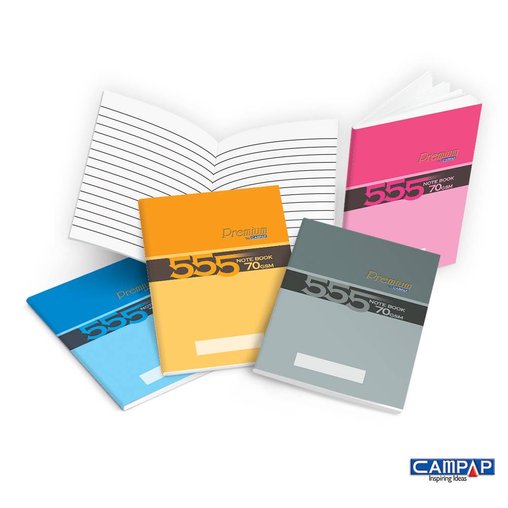 Campap 555 Note Book - A7 / 70GSM / 60 Pages (CA3548) | Shopee Malaysia