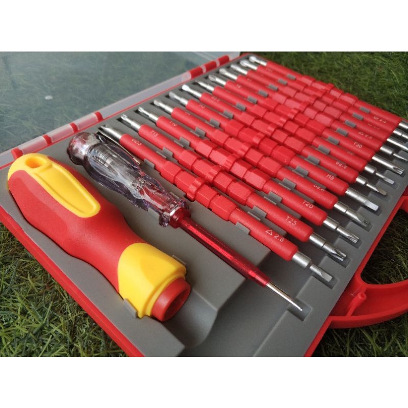 26 in1 1000V Multi-purpose Changeable Insulated Screwdrivers Set with ...