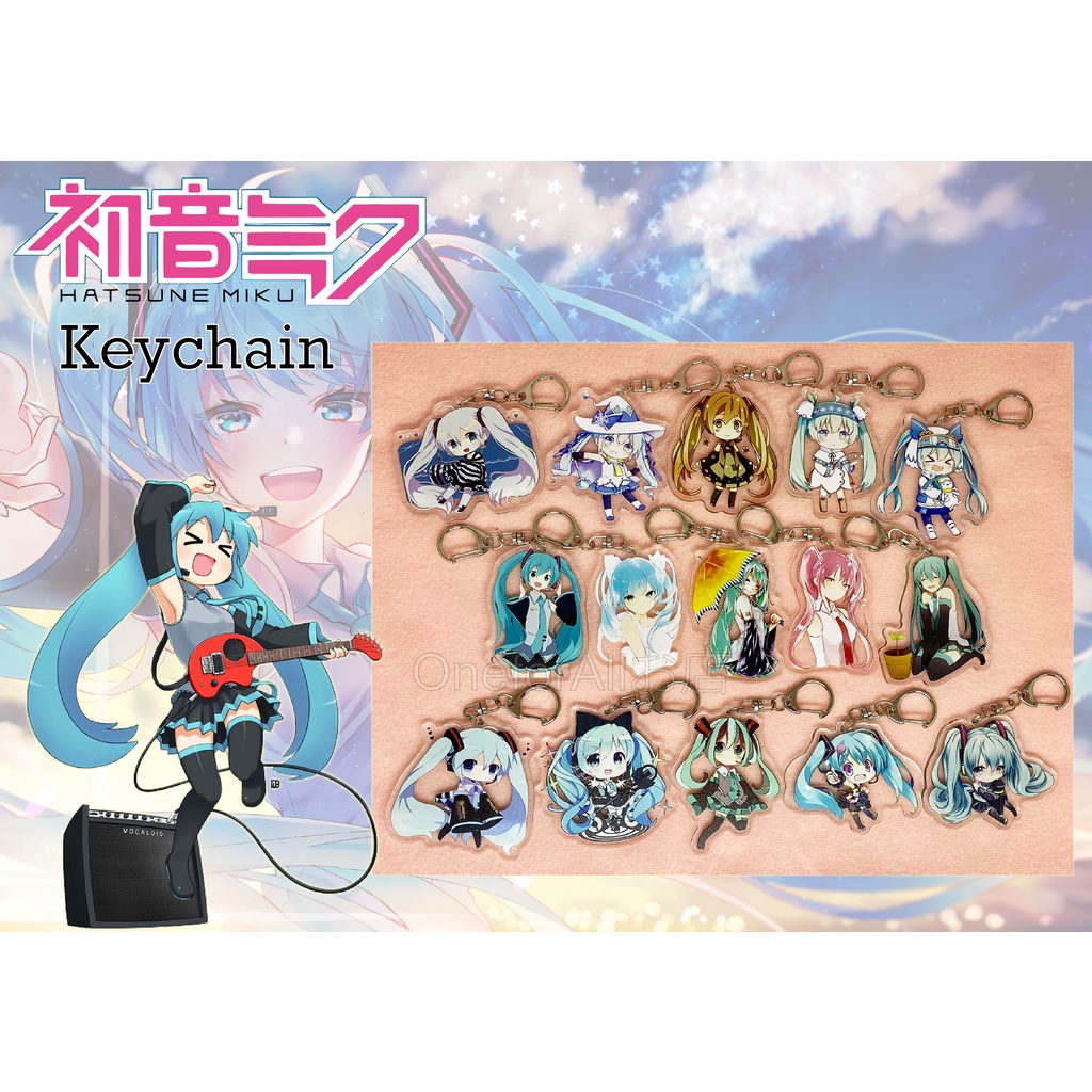 Vocaloid HATSUNE MIKU Quality Cute Clear Acrylic Keychain Gift ...
