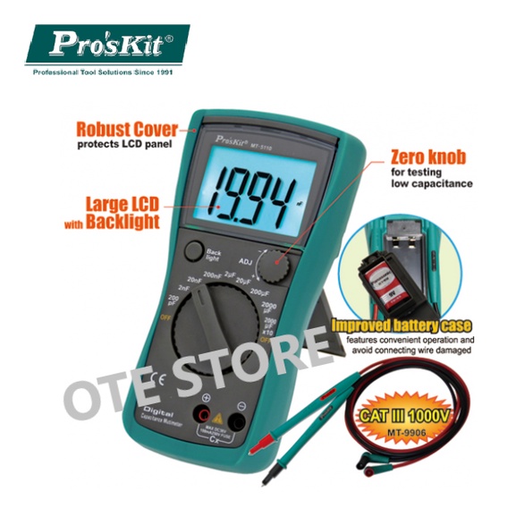 PROSKIT MT-5110 3 1/2 CAPACITANCE METER (TAIWAN MANUFACTURER PRODUCT ...
