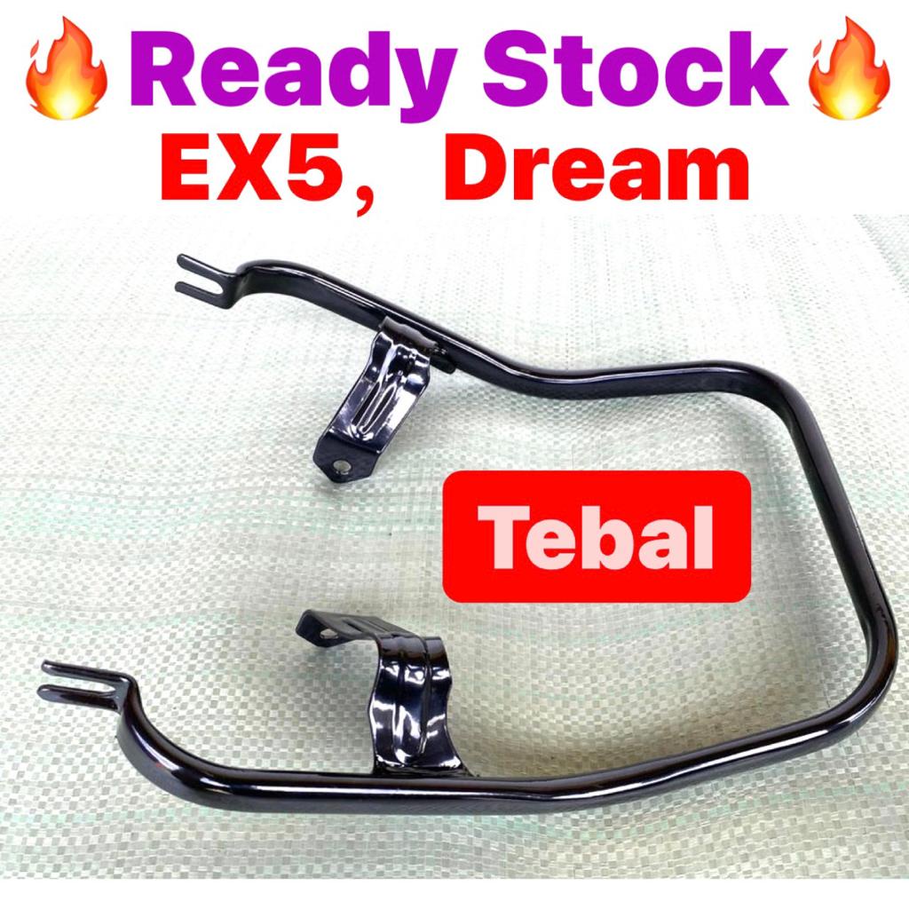 HONDA EX5 SEAT BAR (BLACK / CHROME) // EX5 HIGH HI POWER HP EX5 DREAM L BAR SPOILER BELAKANG ...