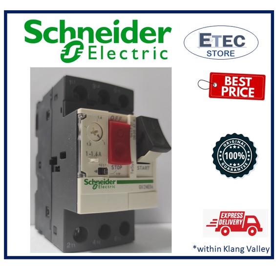 SCHNEIDER-TeSys GV2-Circuit Breaker-Thermal-Magnetic(SC-GV2ME06 ...