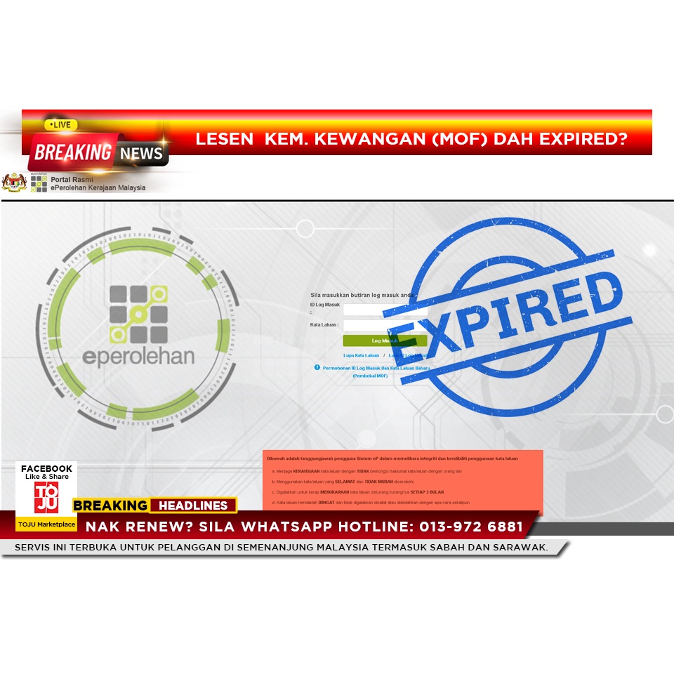PERKHIDMATAN RENEW LESEN MOF (KKM) EPEROLEHAN | Shopee Malaysia