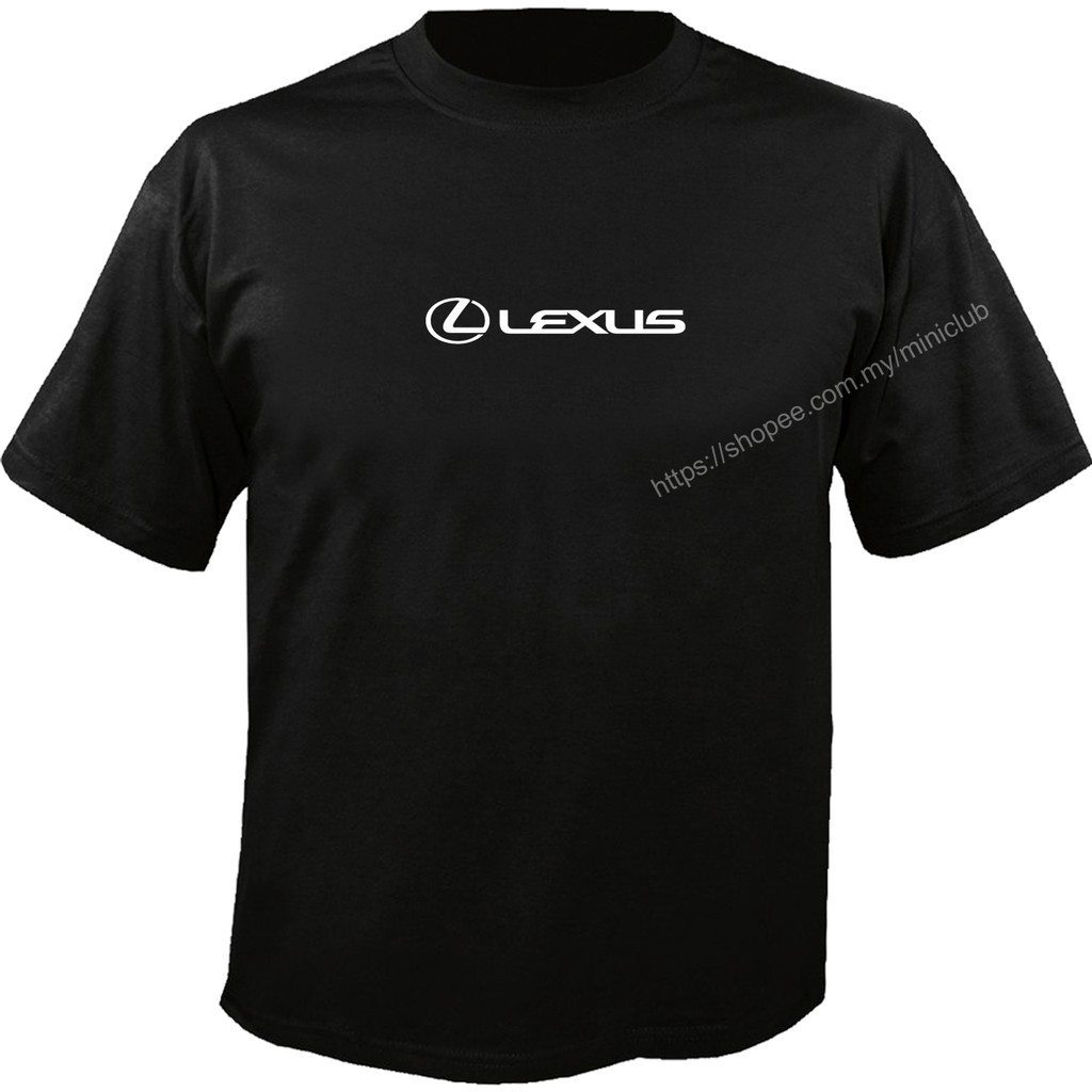 LEXUS Logo Custom Tshirt Tee Shirt BLACK COLOR (S-3XL) | Shopee Malaysia