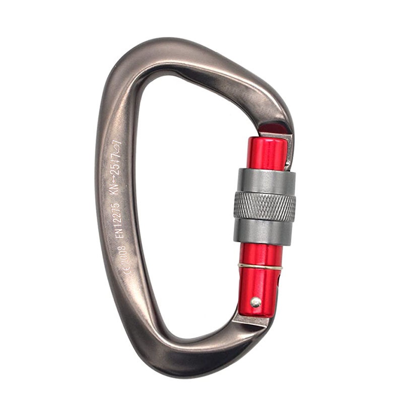 D Carabiner Climbing Buckle Mount Block T Fly 12kN, 24kN, 25kN Climbing ...