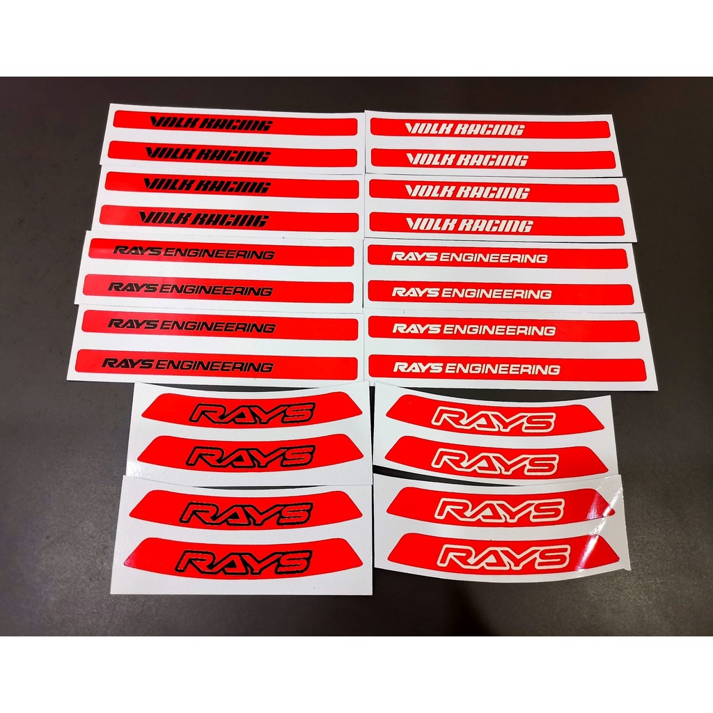 Rim Sticker Ce28 Club Racer CE28 Stiker Rays Volk Racing Sticker Rays ...