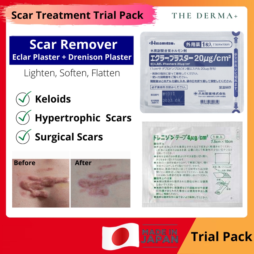 [Japan] Scar Removal / Keloid Treatment Trial Pack (Eclar Plaster ...