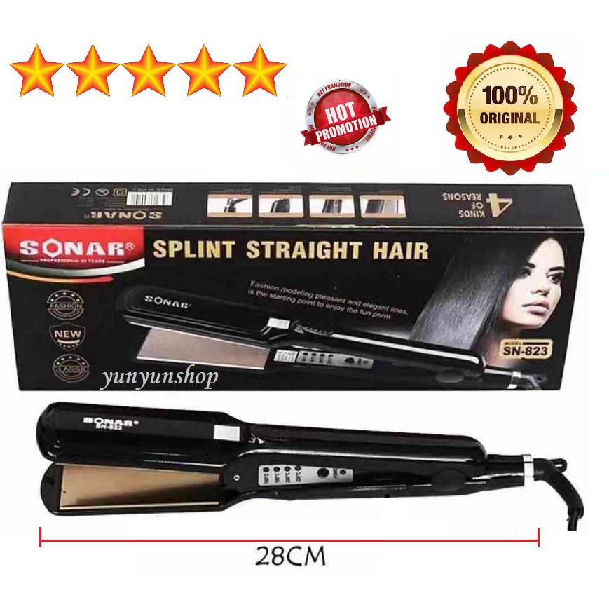 Sonar Splint Straight Hair SN 823 Hair Straightener | Shopee Malaysia