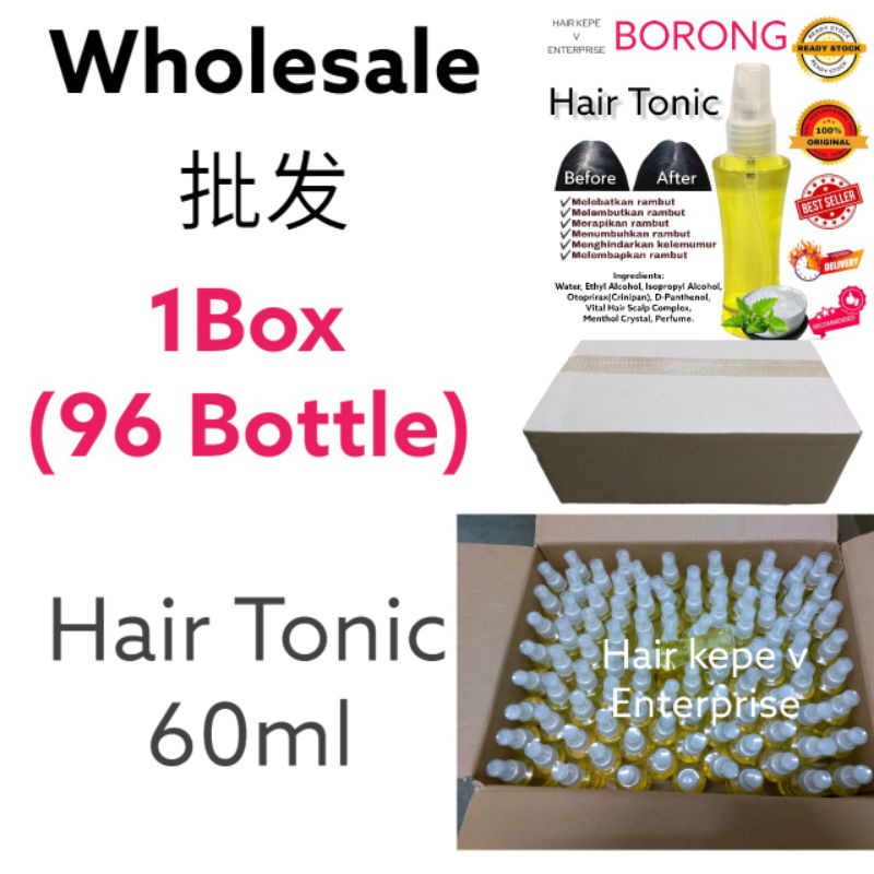 Borong Pelebat rambut Hair Toner/ Hair Tonic(Masalah Kelemumur/Kulit Kepala Gatal/Rambut Gugur ...