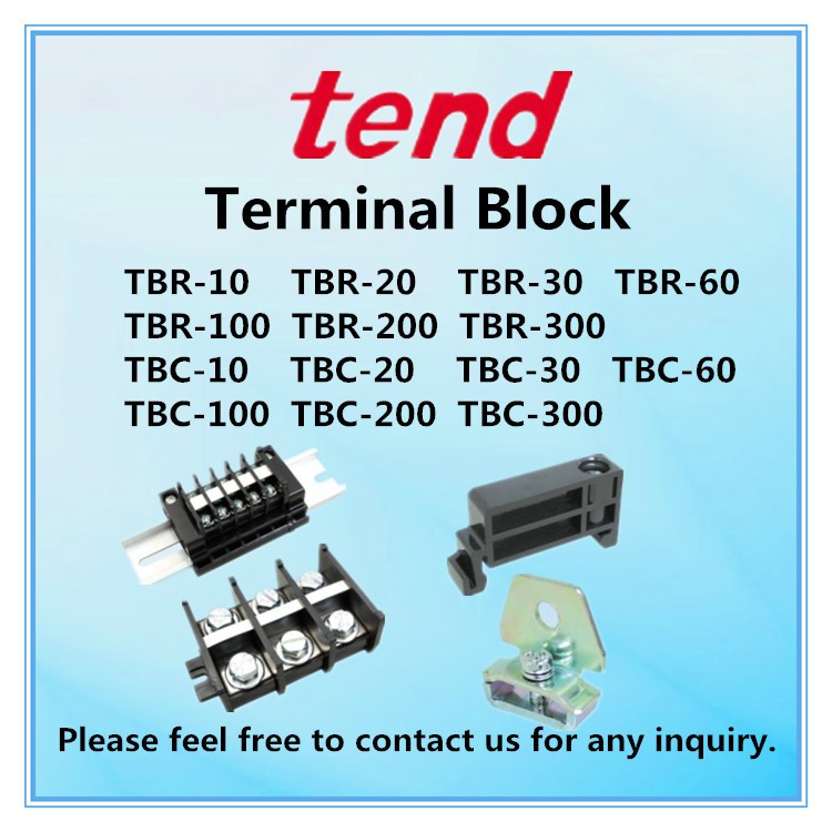 TEND Terminal Block TBR-10 TBR-20 TBR-30 TBR-60 TBR-100 TBR-200 TBC-10 TBC-20 TBC-30 TBC-60 TBC ...