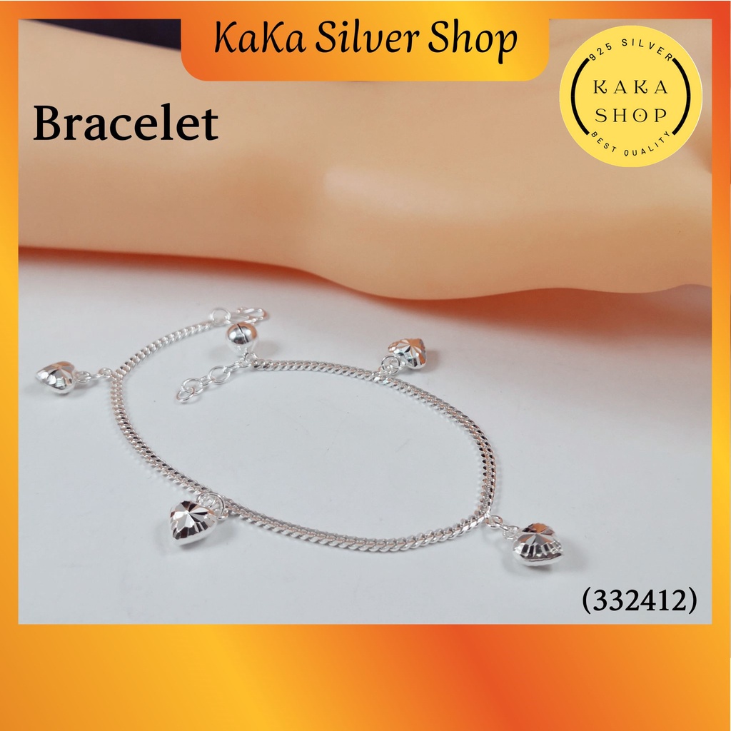 Original 925 Silver Cutting Love Bracelet & Anklet | Cutting Hati ...