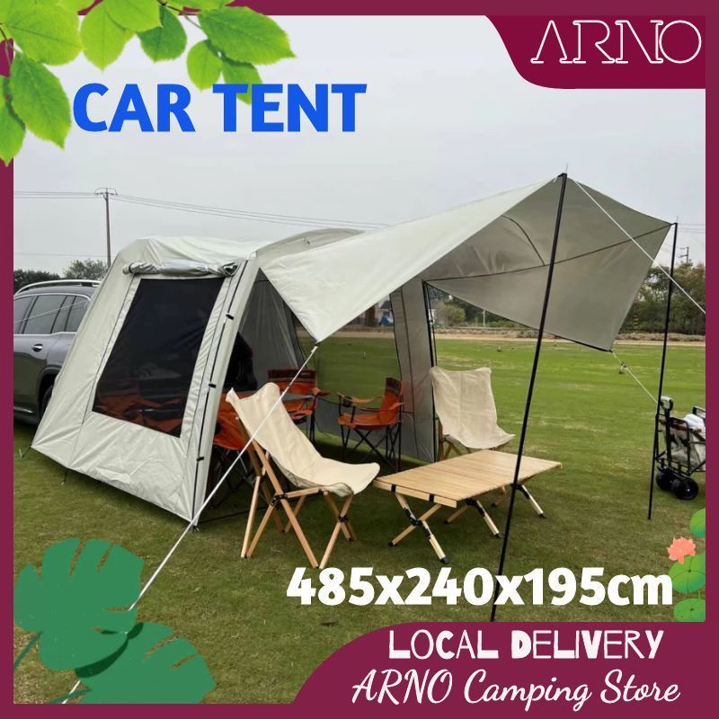 Outdoor Self-Propelled Camping Car Rear Tent Rainproof Car Rear Tent ...