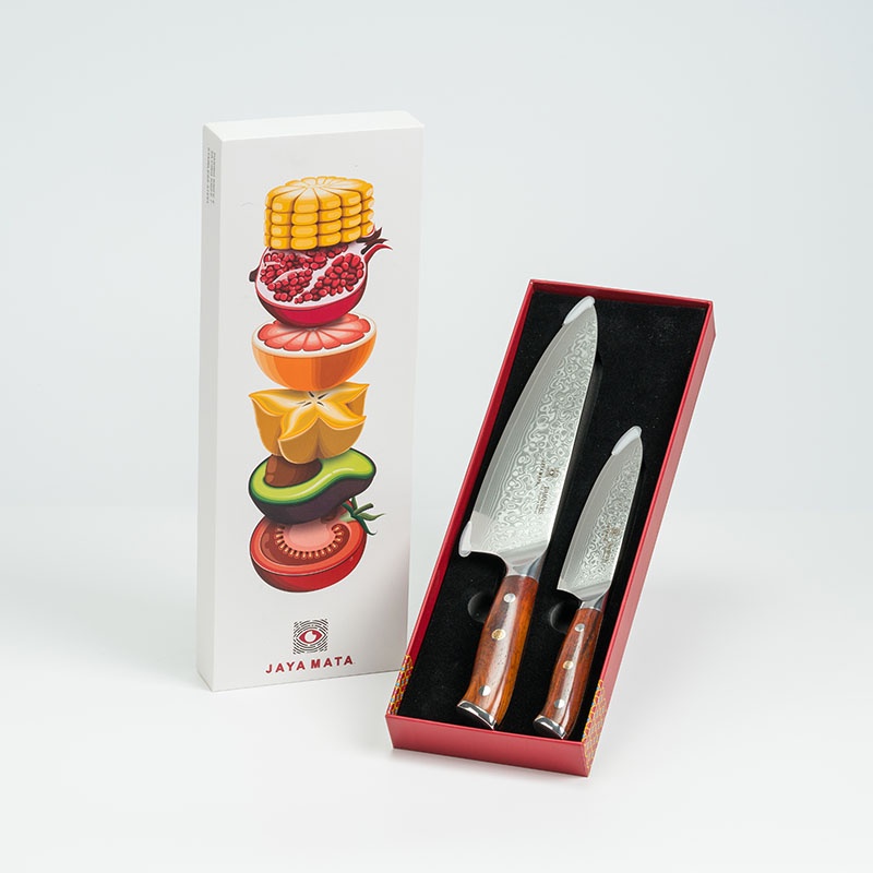 Jaya Mata Damascus Series Knife Gift Box Set (2 Pcs) JM988 | Shopee ...