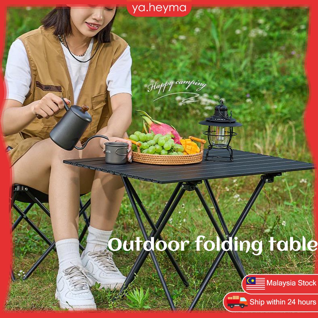 🔥M'sia Stock🔥Camping table foldable meja camping light weight aluminum ...
