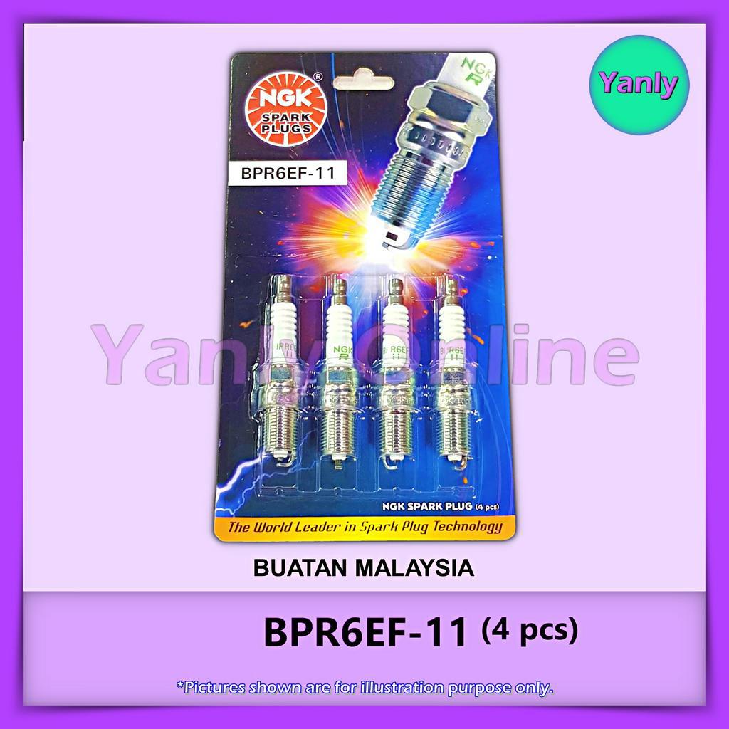 NGK BPR6EF-11 SPARK PLUGS - PROTON SAGA BLM FL FLX GEN2 PERSONA PREVE ...