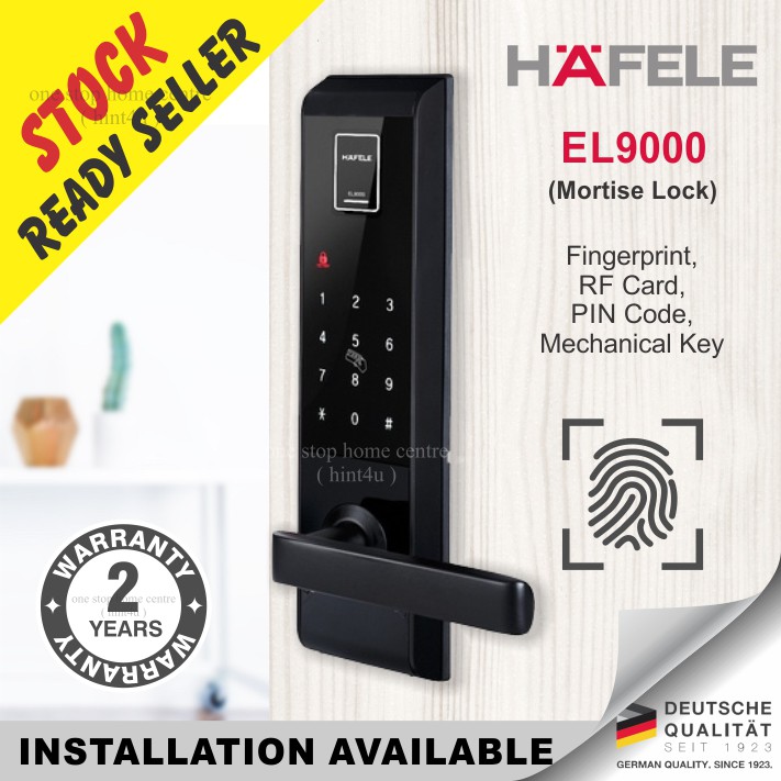 (Gift St Guchi & Samsung RFx1) HAFELE EL9000 FINGERPRINT DIGITAL LOCK ...