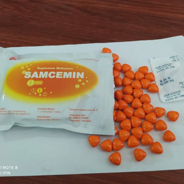 Vitamin C 100 mg (100 items) Samcemin | Shopee Malaysia