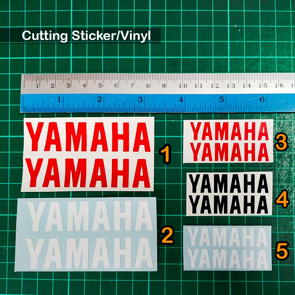 Sticker Potong Yamaha / Vinyl Sticker / Cutting Sticker / Outdoor ...