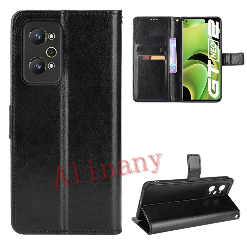 Realme GT Neo2 Case Flip PU Leather Wallet Back Cover Realme GT Neo2 ...