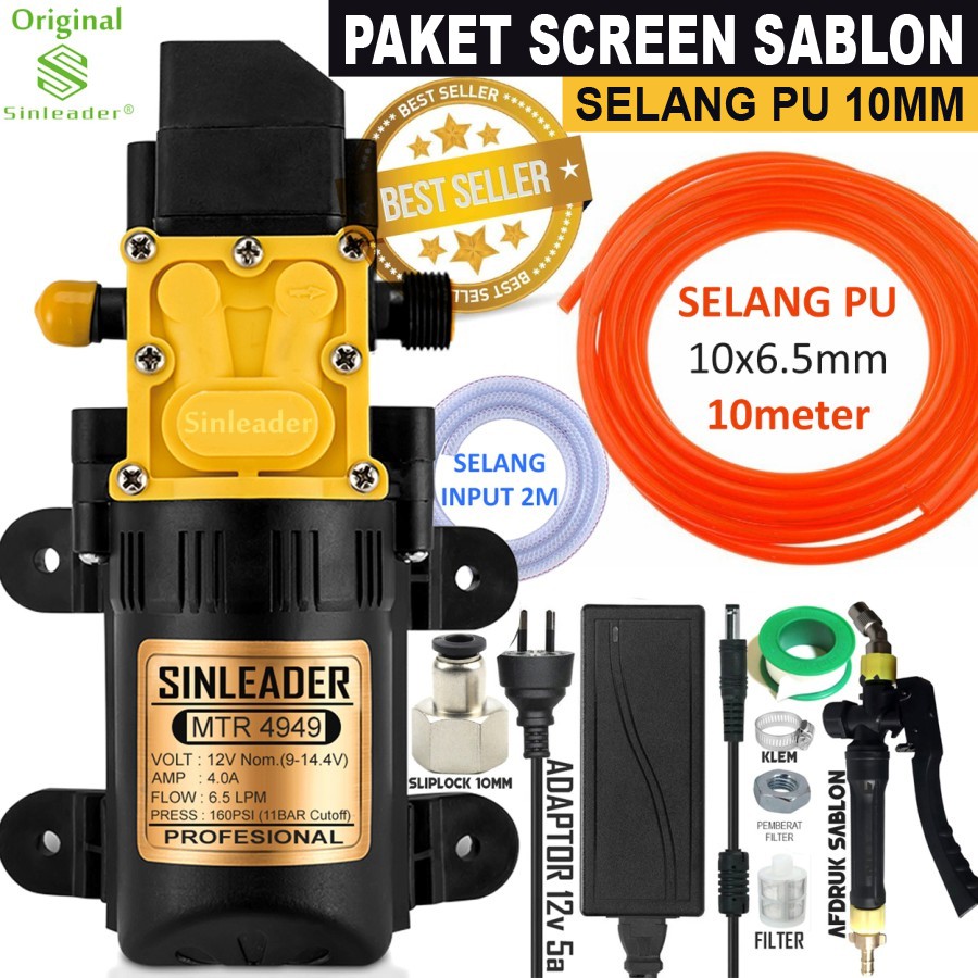 Complete Package Screen Printing Hose Pu 10mm 10meter - Sliplock ...