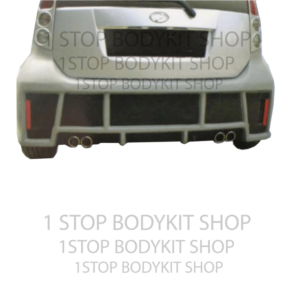 PERODUA MYVI REAR BUMPER FIBER(FIBERGLASS)SKIRT LIP BODYKIT | Shopee ...