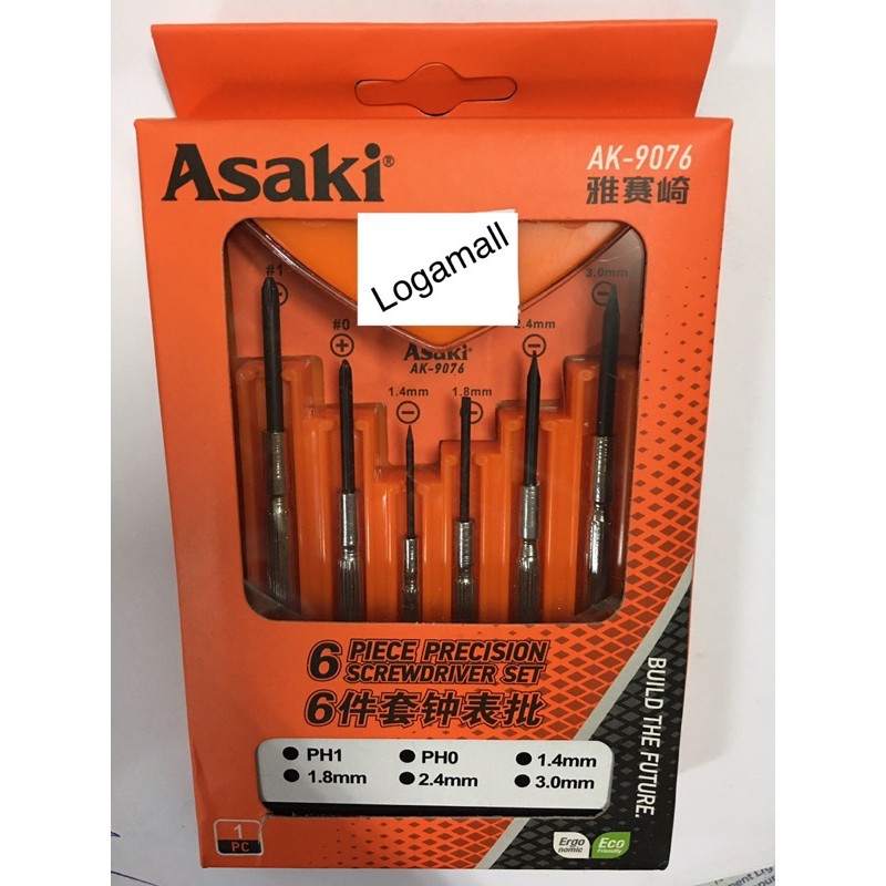 ASAKI Precision Screwdriver Set - 6pcs | Shopee Malaysia