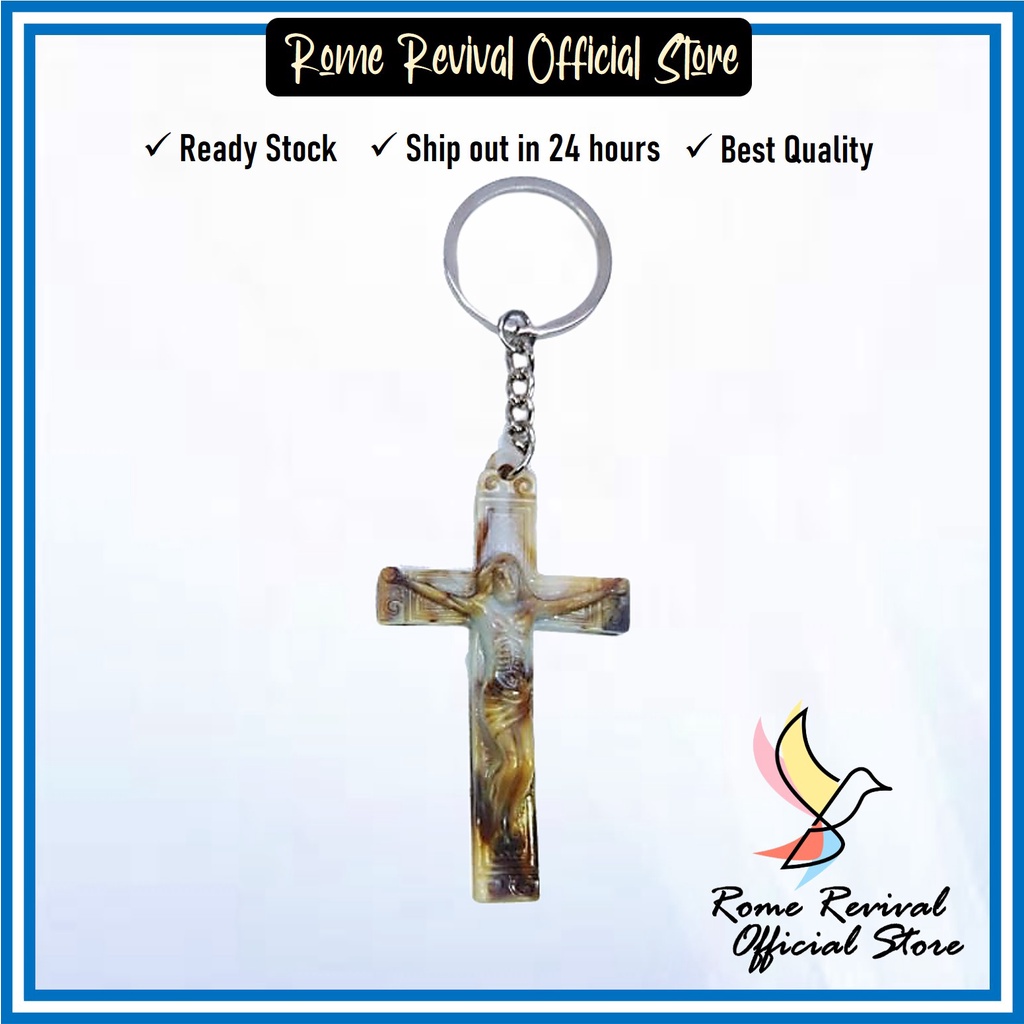 🔥Ready Stock🔥 Christian Christ Vintage Acrylic Premium Keychain Hanging ...