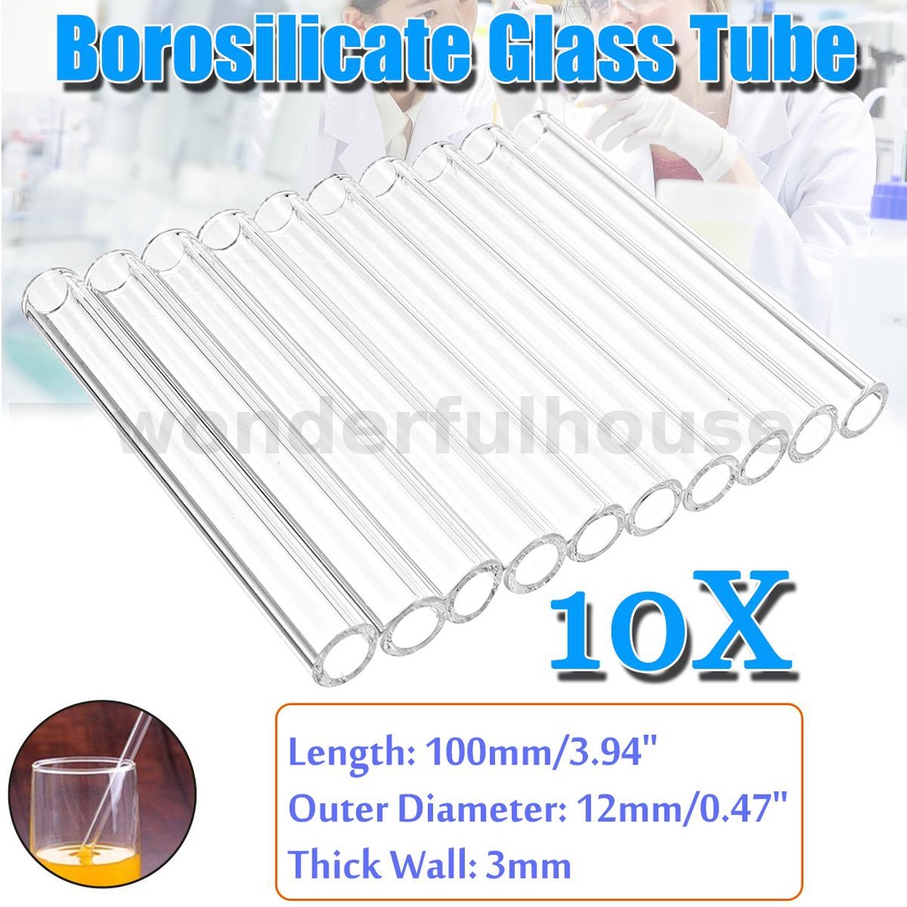 3mm Thickness 3mm Thick Wall Borosilicate Glass Tubes Blowing Blow Tubing Shopee Malaysia