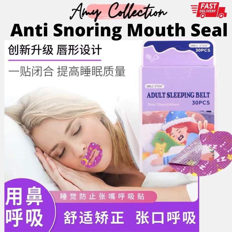 [Ready Stock]Adult 30 Pieces Anti Snoring Solution Mouth Seal Stickers ...